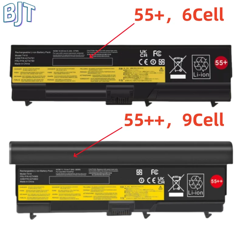 New Laptop Battery 55+ 55++ For Lenovo ThinkPad SL410 L410 SL510 L510 ...