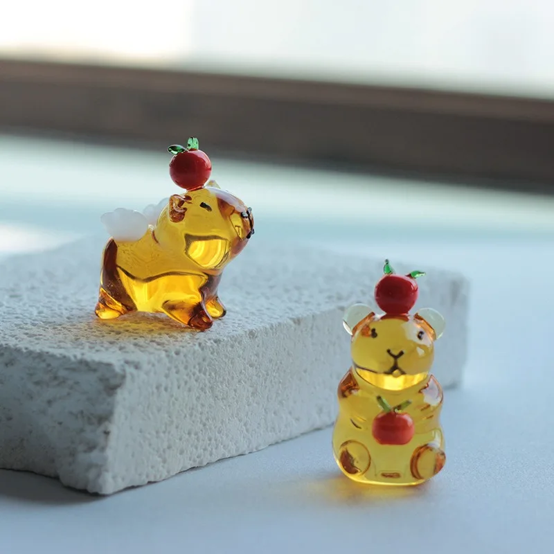 Crystal Capybara Glass Figurine Home Desk Decoration Children Birthday ...