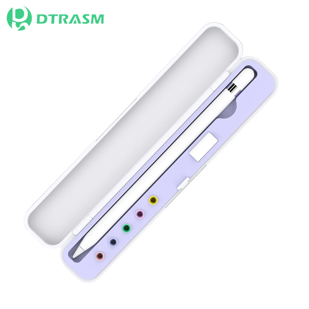 For Apple Pencil Box 1/2 hard ipad pencil case Touch pen Cover Storage ...