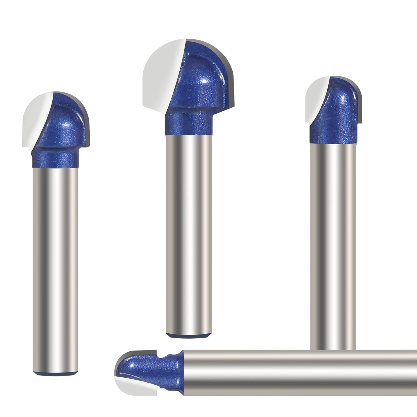4PCS-1-4-Shank-Core-Box-Router-Bit-Set-Solid-Carbide-Round-Nose-End ...