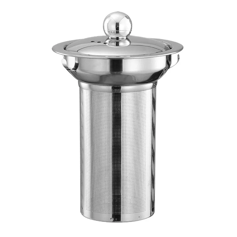 Stainless-Steel-Cylindrical-Tea-Infuser-for-Teapots-Mugs-Fine-Mesh-Tea ...