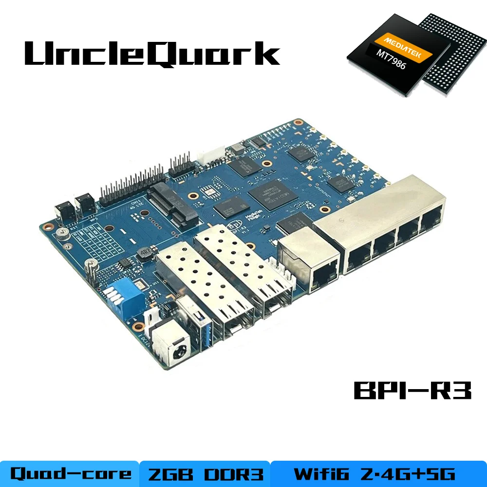 Banana Pi Open-Source Platform BPI R3 MT7986 MT7531 Router with WIFI6 ...