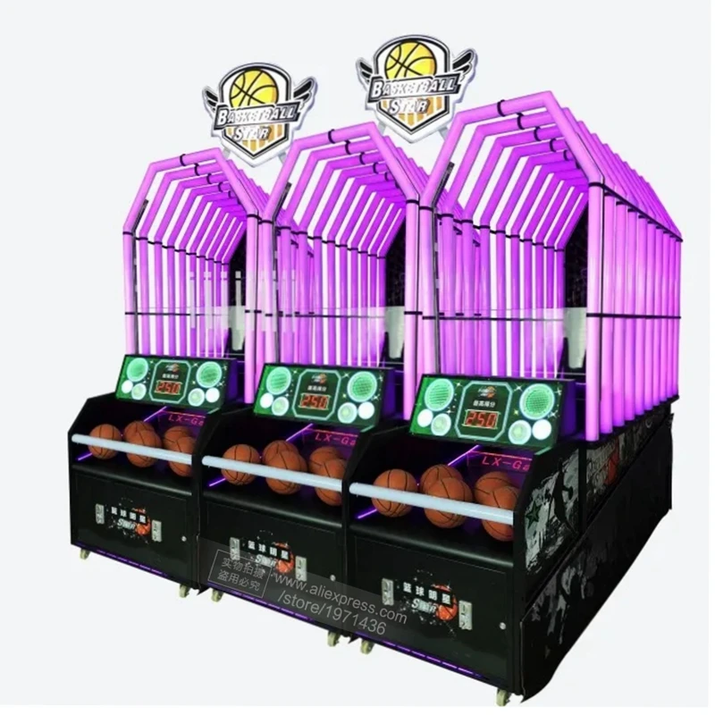 Adults-Play-Throw-Ball-Basketball-Star-Game-Machine-Amusement-Game ...