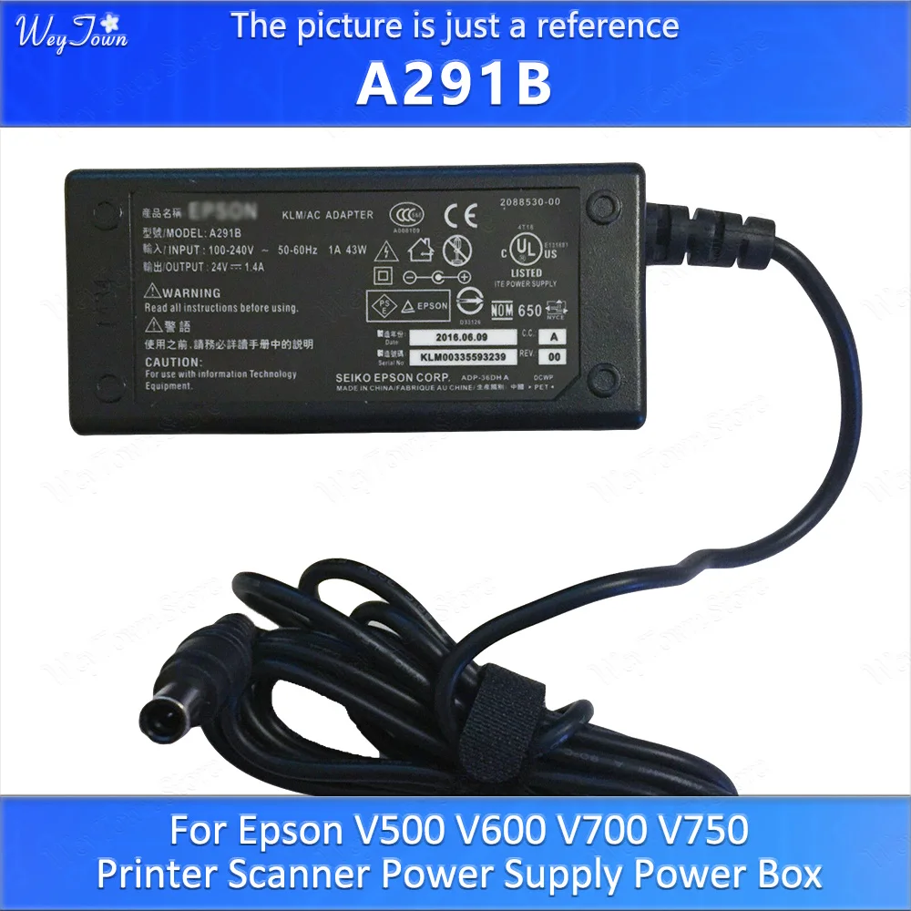 24V1 4A 1 3A 1 1A AC DC Adapter Charger A291B For Epson V500 V600 V700 24v1-4a-1-3a-1-1a-ac-dc-adapter-charger-a291b-for-epson-v500-v600-v700