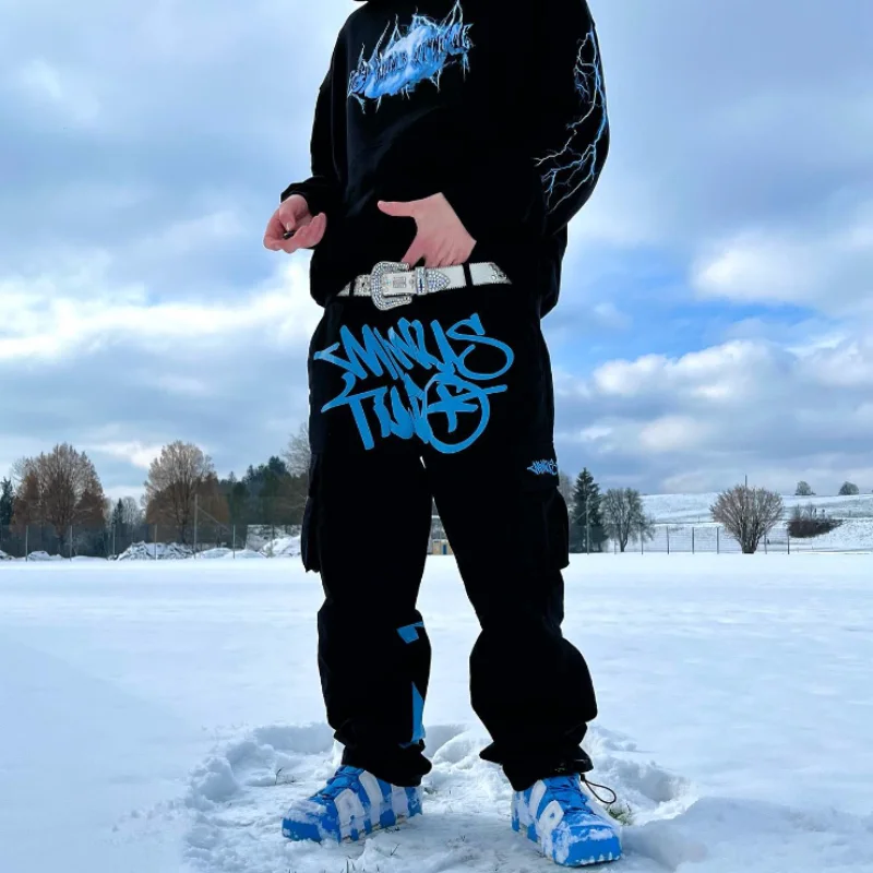 Europäische und amerikanische Street Trend Cargo Hose Männer neue y2k ...