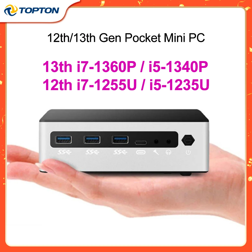 13th-Gen-Pocket-Mini-PC-i7-1360P-1255U-i5-1340P-2xDDR5-2-NVMe-Windows ...