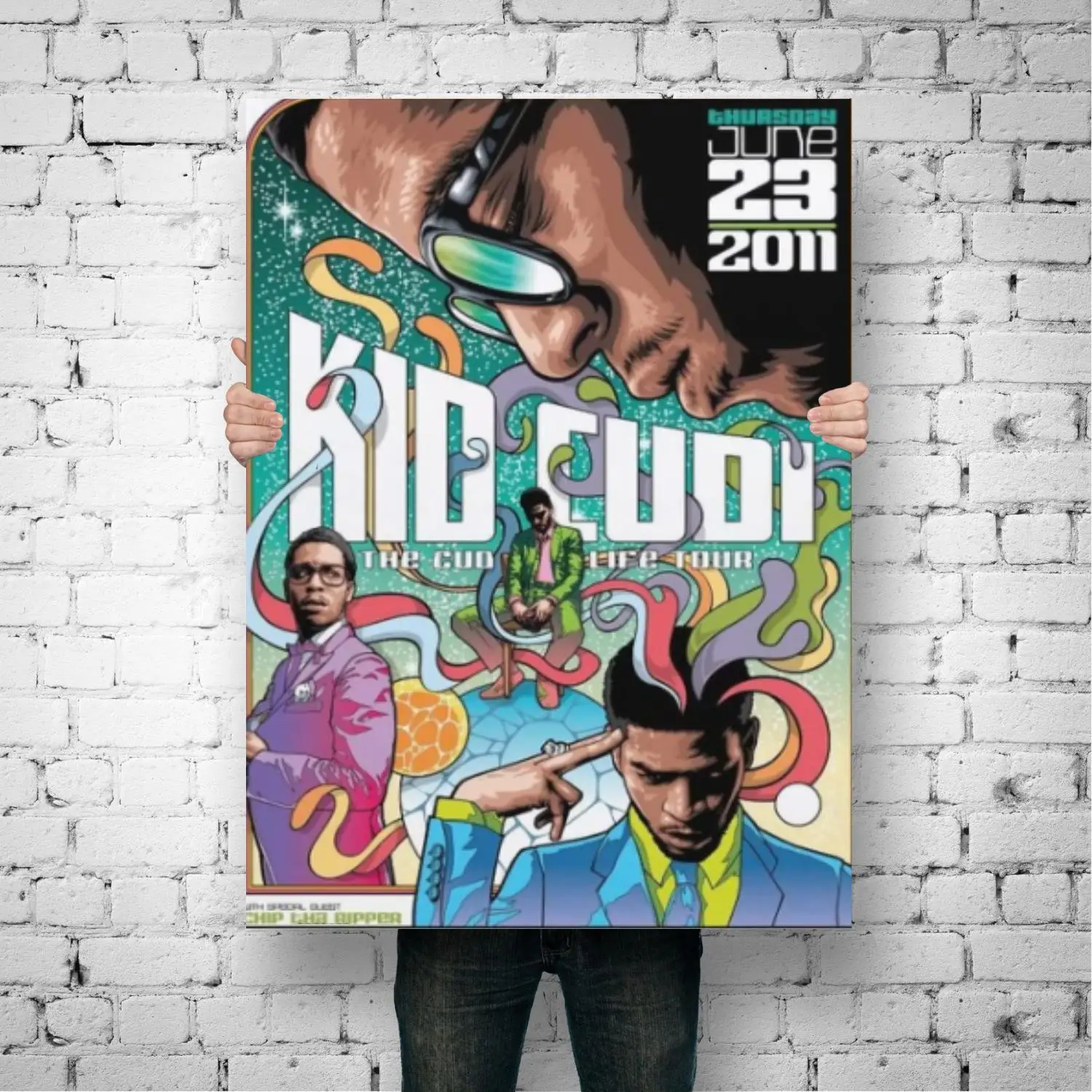 Kid Cudi Poster Framed