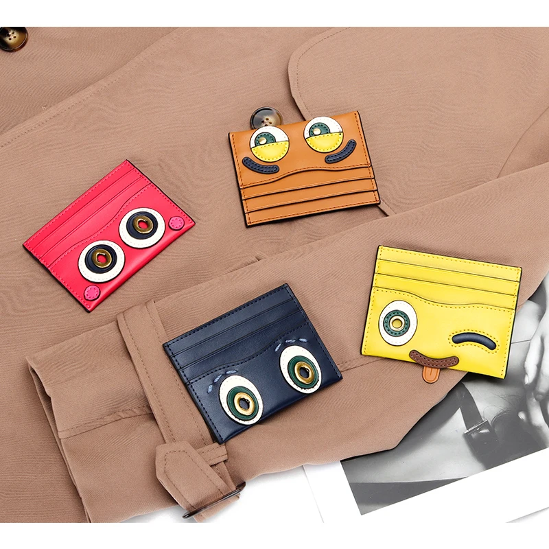 Tarjetero-peque-o-de-cuero-ultrafino-Cartera-de-piel-de-vaca-port-til ...