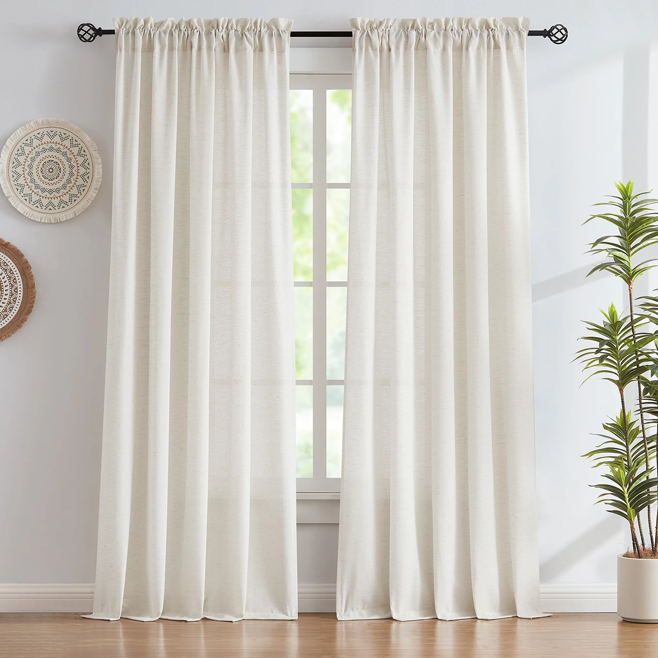 Natural-linen-beige-semi-transparent-modern-minimalist-living-room ...