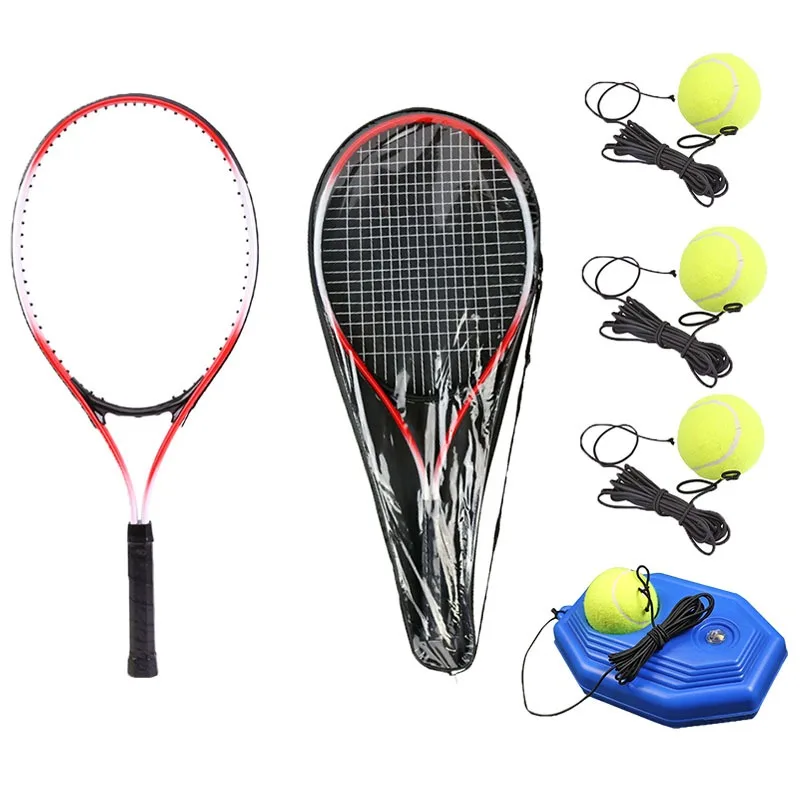 Tennis-Racket-Set-Tennis-Training-Aids-Base-Elastic-Rope-Ball-Practice ...