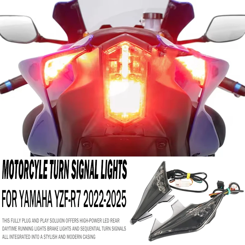 Motorcycle accessories For yamaha r7 lights LED Turn Signal Light YZFR7 ...
