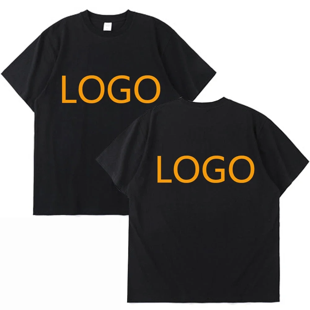 Double-sided-Logo-Can-Be-Customized-Pattern-T-Shirt-Men-Women-Clothes ...