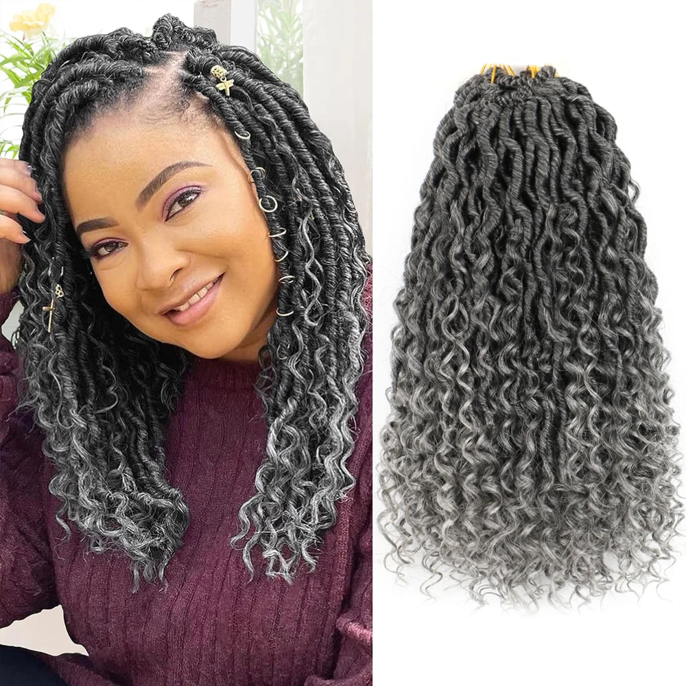 Ombre-Grey-Goddess-Locs-Crochet-Hair-10-14-18-Inch-Soft-River-Locs ...