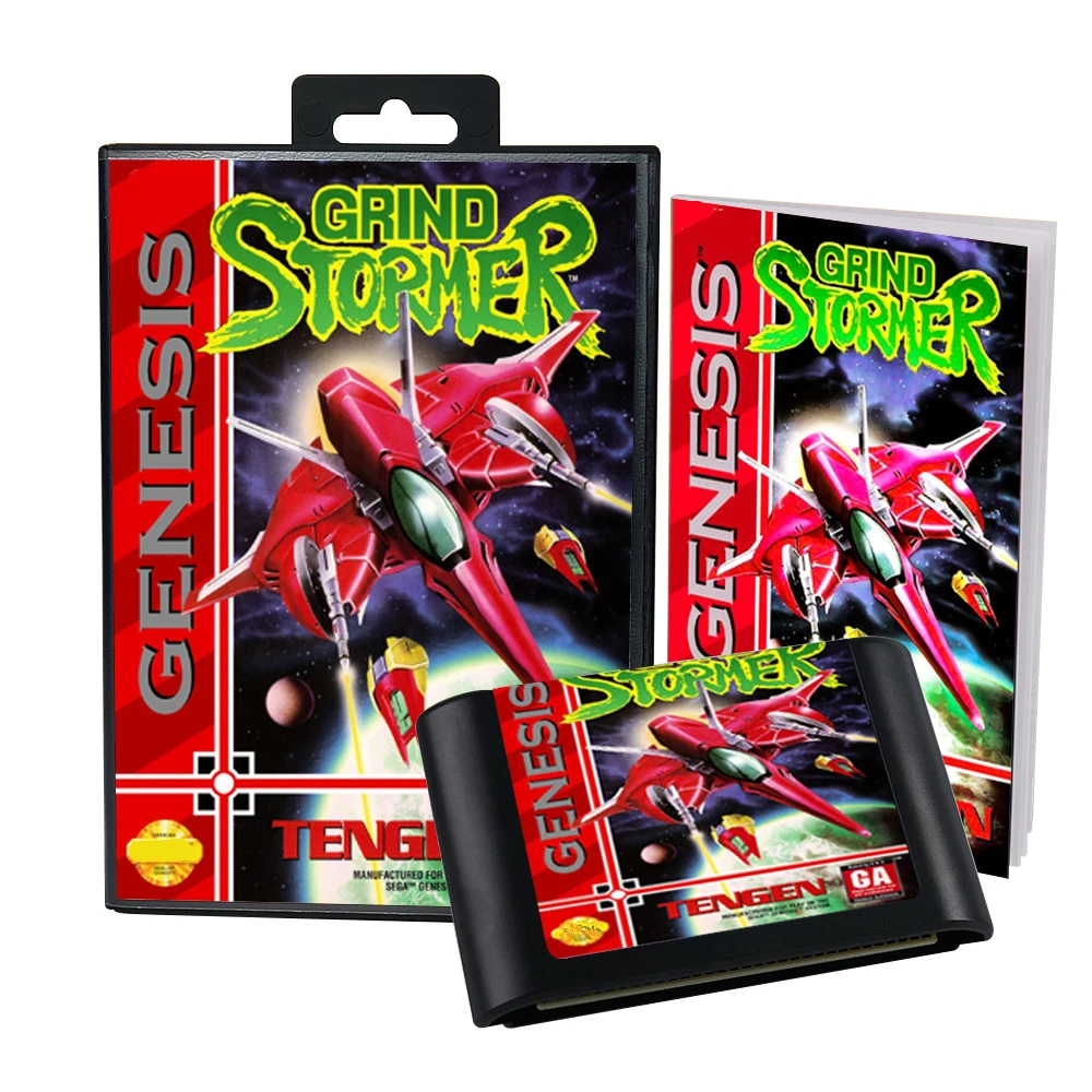 Game-Cartridge-Box-para-SEGA-Genesis-Grind-Stormer-16-Bit-Consoles-EUA ...