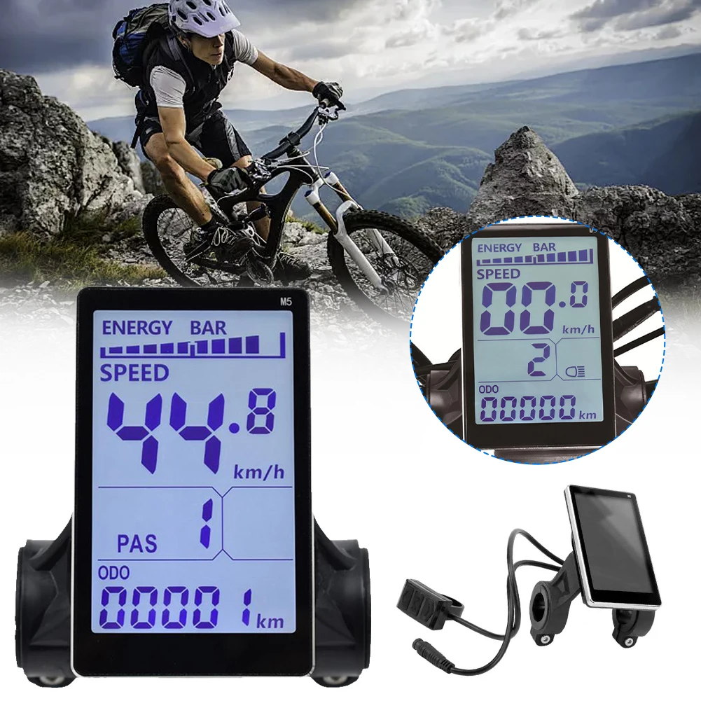 M5-Electric-Bike-LCD-Display-Screen-5-pin-E-Bike-Speedometer-Screen ...