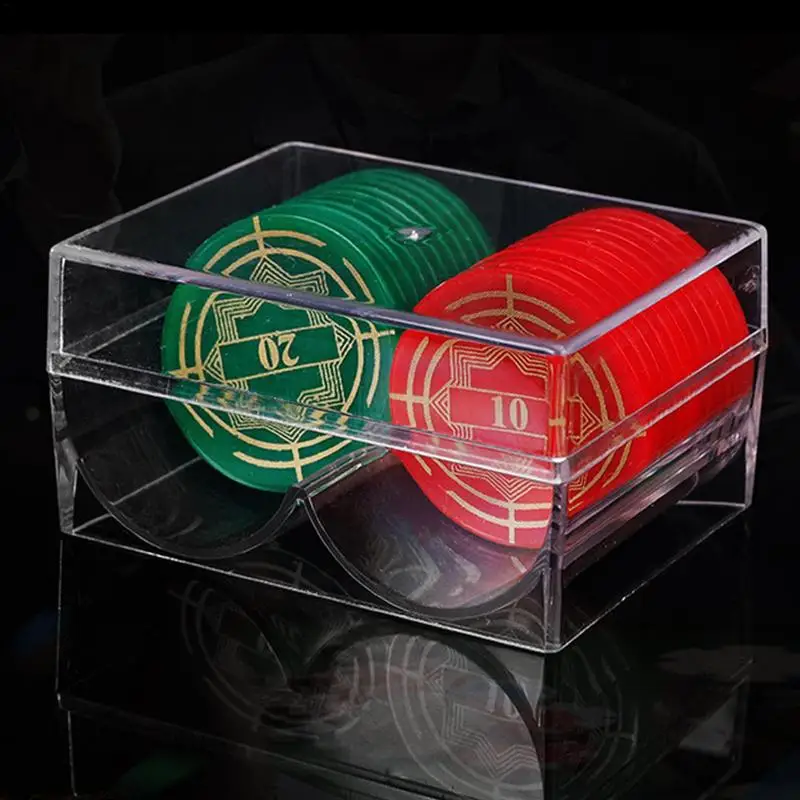Poker-Chip-Rack-Poker-Chip-Display-Clear-Trays-2-Slots-Clear-Acrylic ...