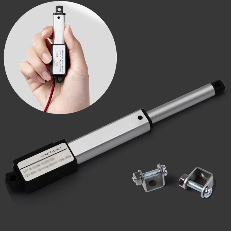 Mini Electric Linear Actuator 30mm 50mm stroke DC 12V linear actuator ...