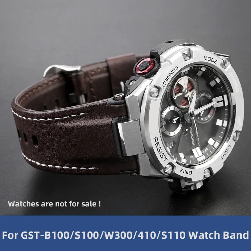 Nylon-Leather-Watch-Strap-For-Casio-GST-210-W120L-S130L-S310-GST-B100 ...