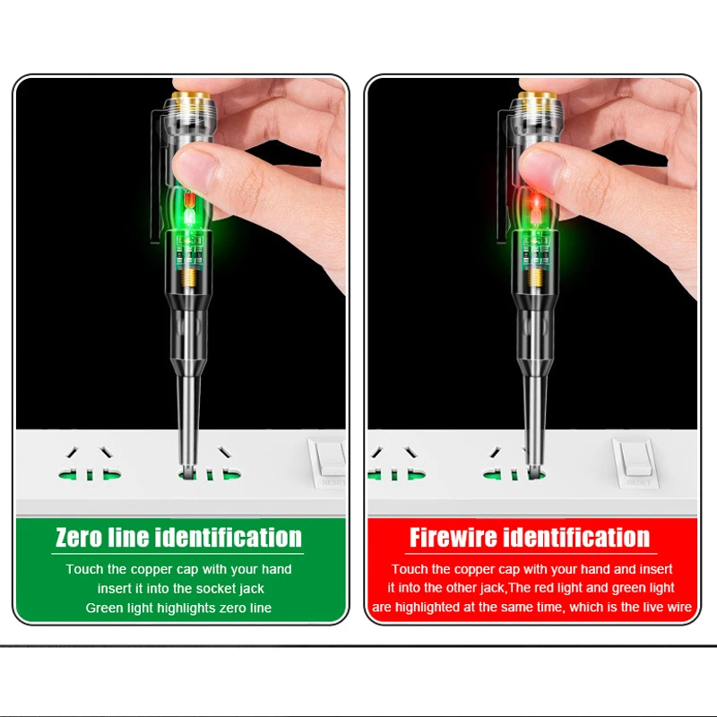 70 250V Voltage Tester Pen Non contact Induction Power Detector Pen ...