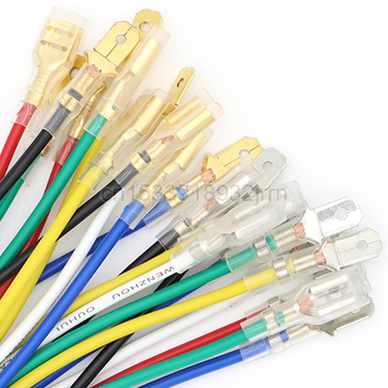 Female Spade Crimp Terminals 100-Pack 6.3mm - Quick Splice Non ...
