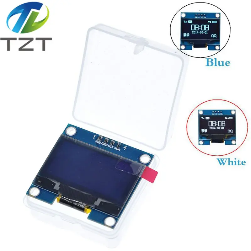 1PCS 1.3" OLED module white blue color 128X64 1.3 inch OLED LCD LED ...