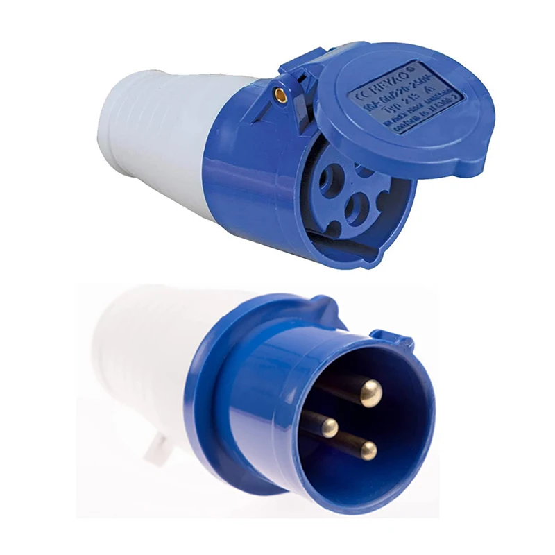 240v 16A Car Connection Plug Adapter Main Plug Hook Up Site Adapter ...