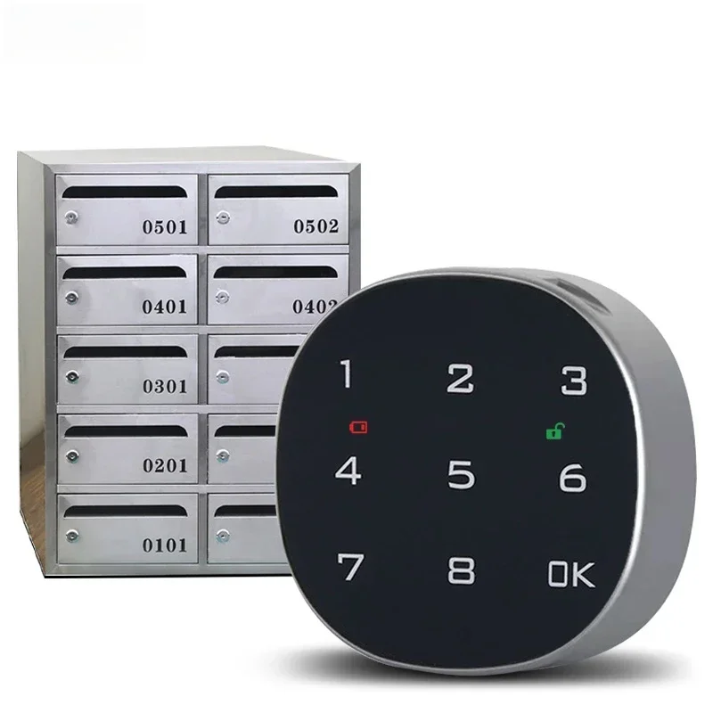 Digital-Electronic-Smart-Mailbox-Lock-Touch-Screen-Lock-File-Iron-Steel ...
