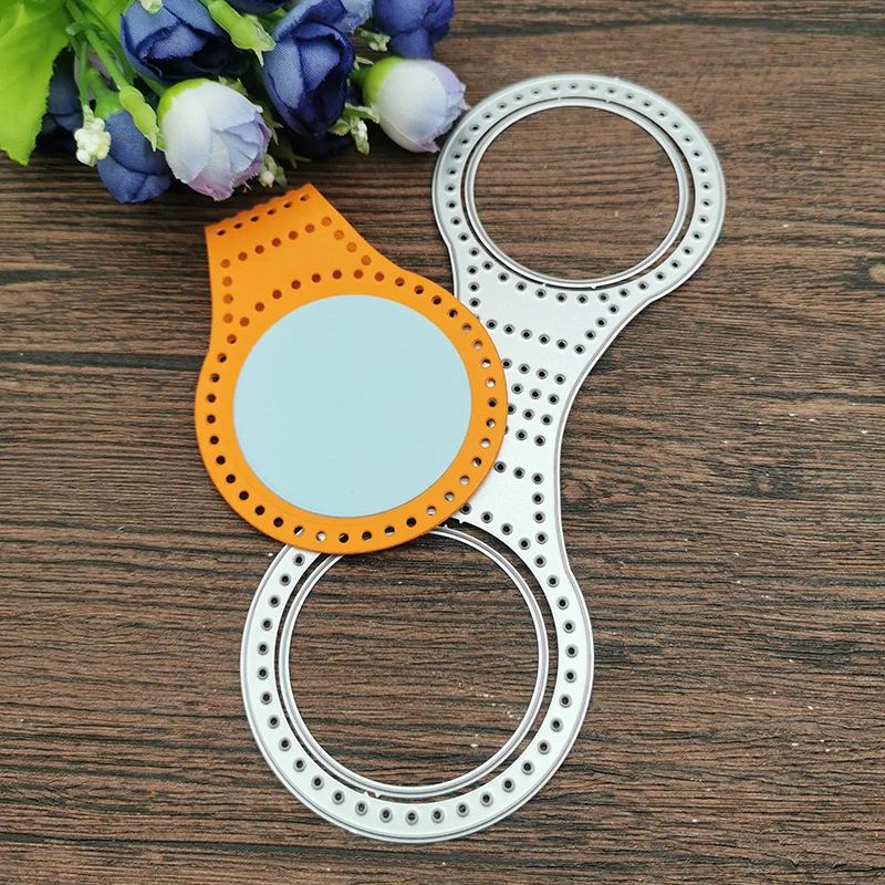 AOKEDIY Stitched Key Fob Metal Cutting Dies Decorative Scrapbooking ...