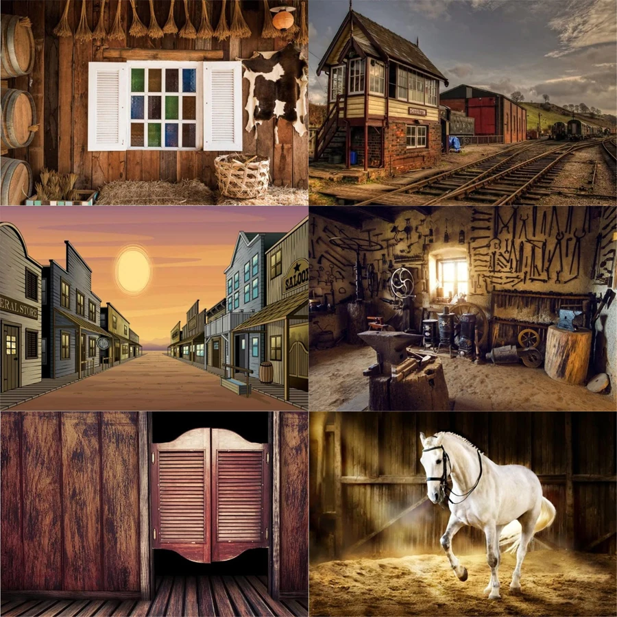 Western Saloon Backdrop