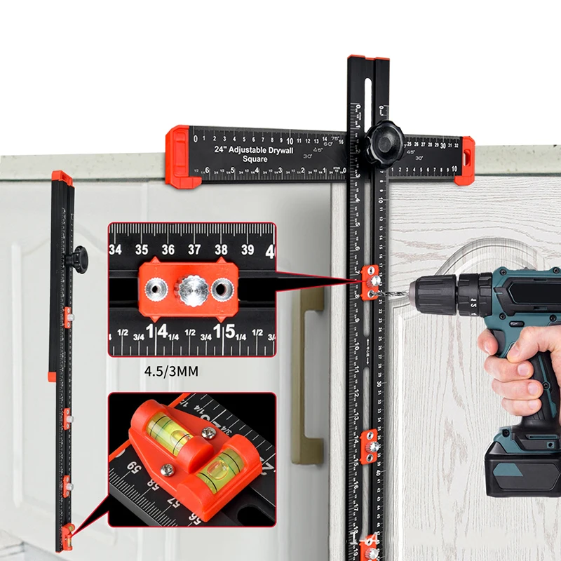 2-in-1-Drilling-Positioning-Ruler-Combination-Angle-Ruler-T-Shaped ...