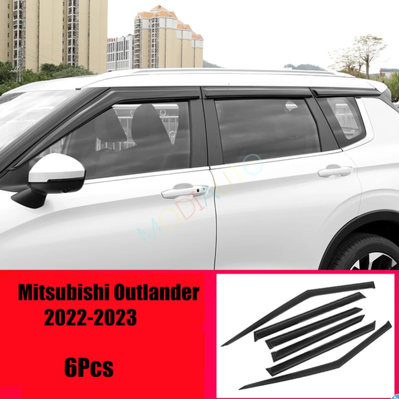 Fit For Mitsubishi Outlander 2022 2023 Black/transparent Side Window ...