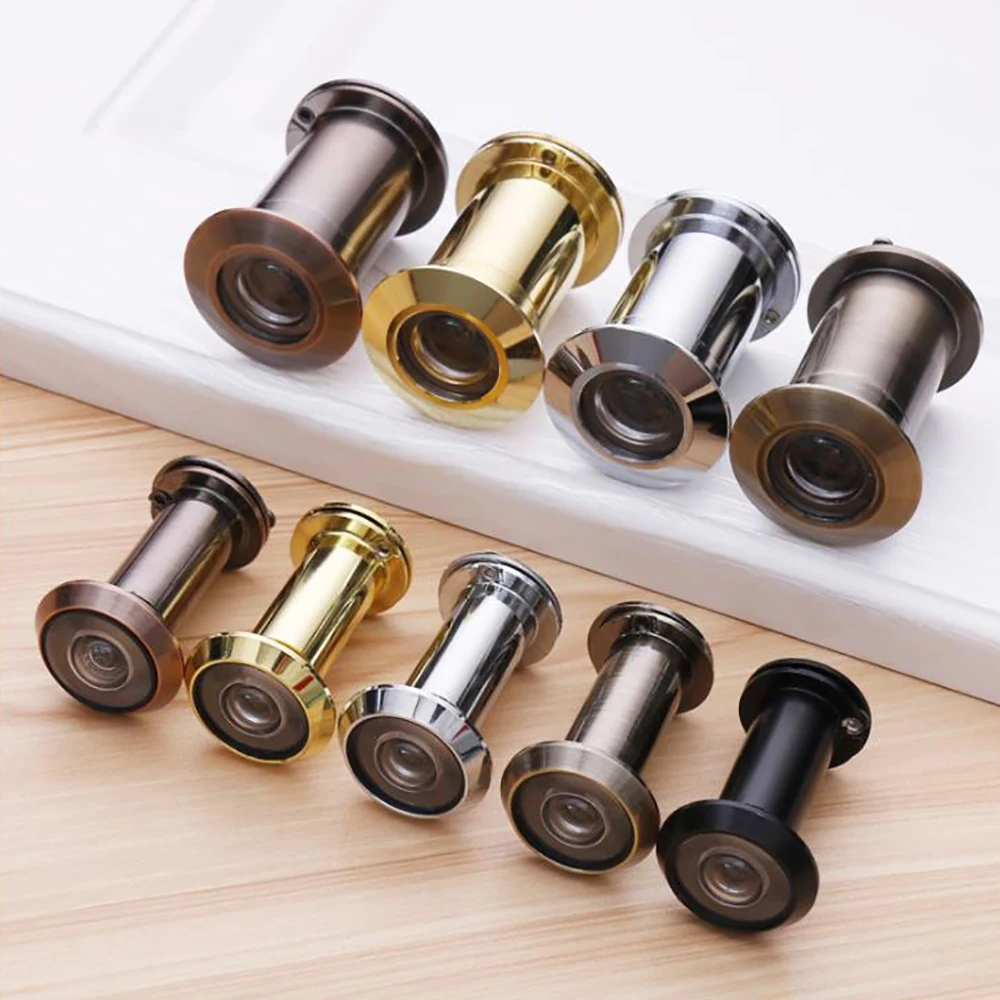 1Pcs 200 Degree Wide Viewing Angle Peephole Security Door Viewers 16mm ...