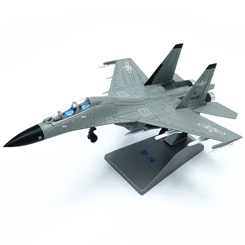Diecast-1-100-Scale-Chinese-Air-Force-J-16-Fighter-Jet-Alloy-Aircraft ...