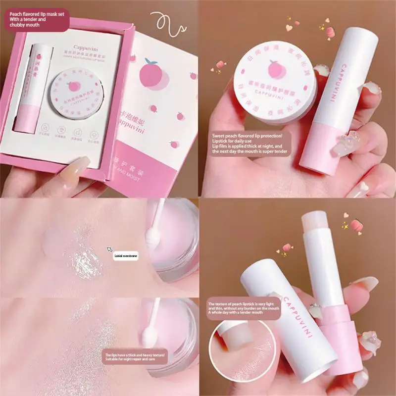 B-lsamo-labial-de-fruta-bonita-brillo-de-labios-de-Color-t-de-melocot-n ...