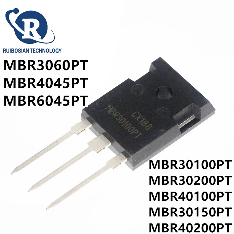 5PCS MBR30100PT TO-247 MBR30100 30A 100V MBR30200PT MBR30200 MBR40100PT ...