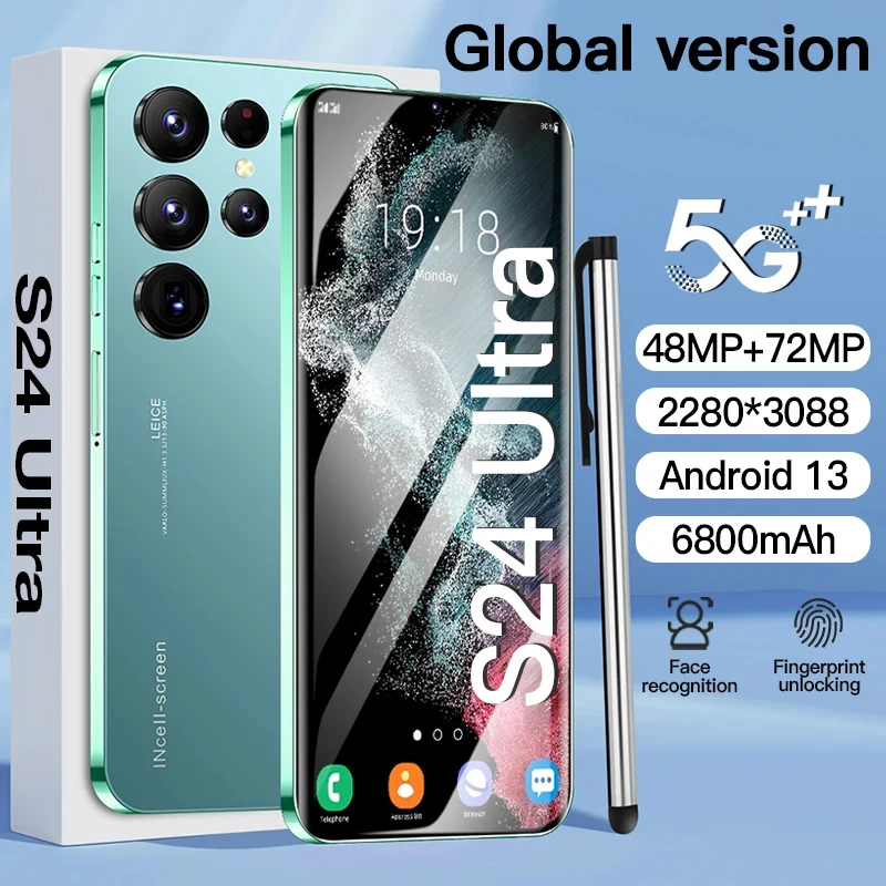Global-Version-New-S24-Ultra-5G-original-phone-HD-4g-Mobile-Phones ...