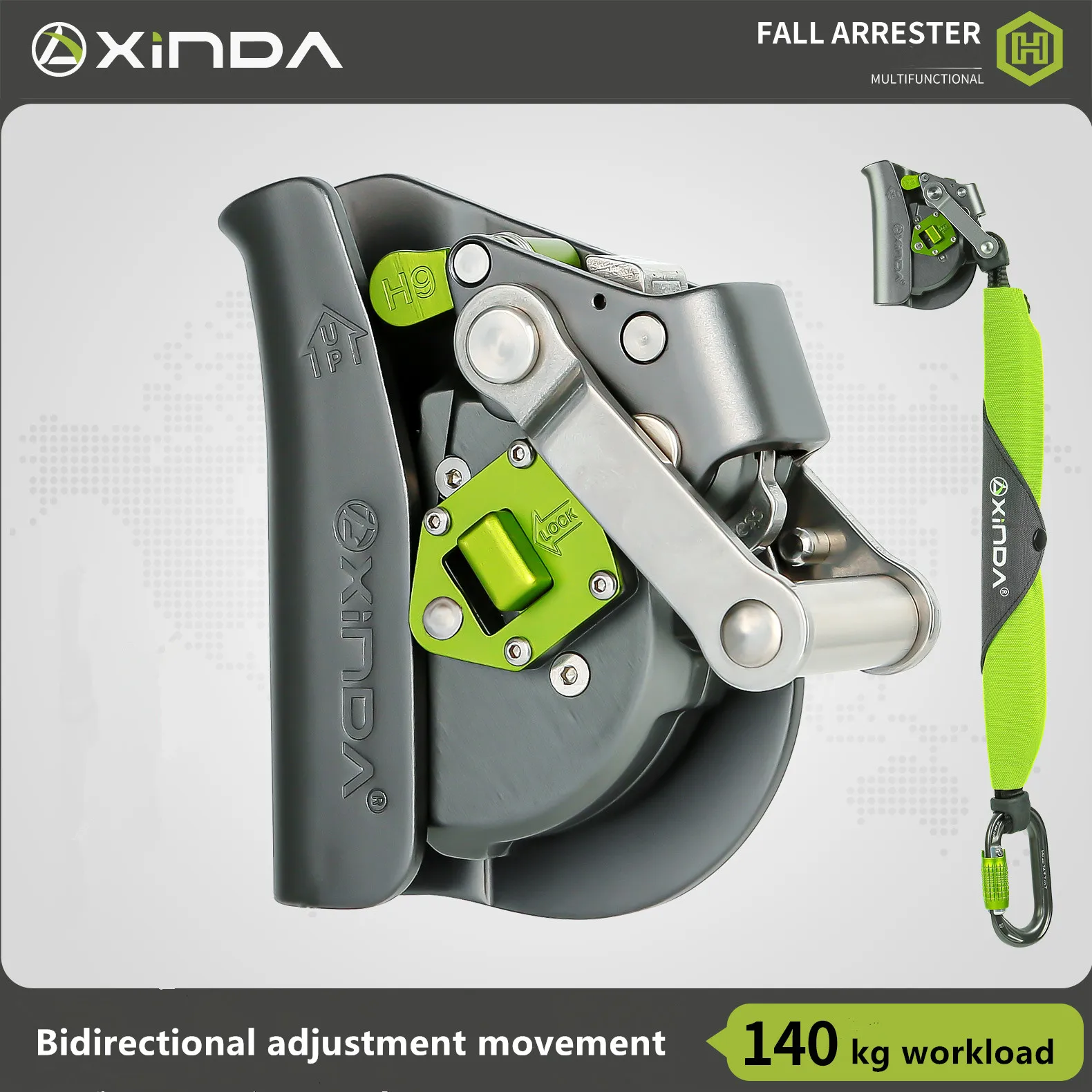 Xinda Fall Arrester Device Rock Climbing High-Altitude Operation Speed ...