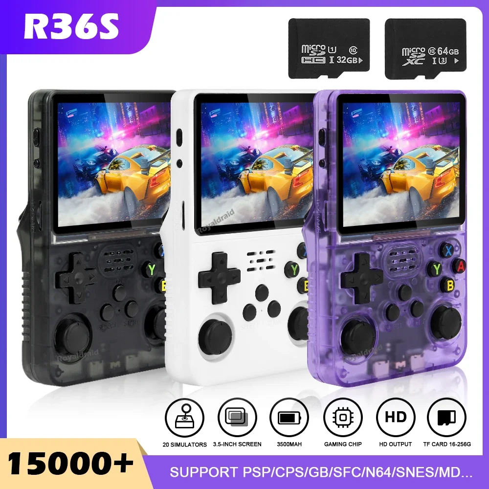 Consola-de-videojuegos-port-til-Retro-translucent-R36S-reproductor-de-v ...