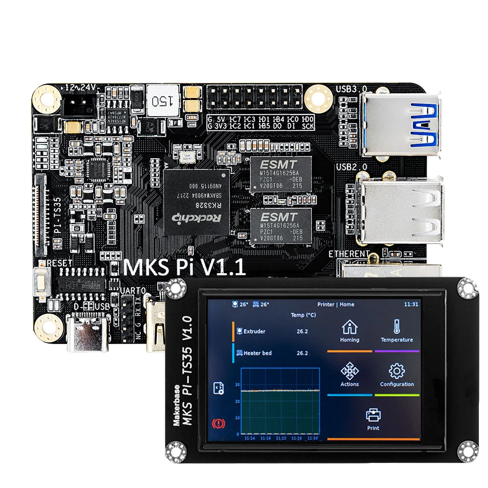 Makerbase mks pi placa com quad-core 64bits soc onboard corre klipper ...