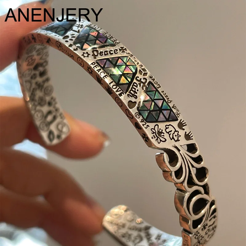 ANENJERY-Retro-Punk-Engraved-Totem-Open-Female-Light-Luxury-Minority ...