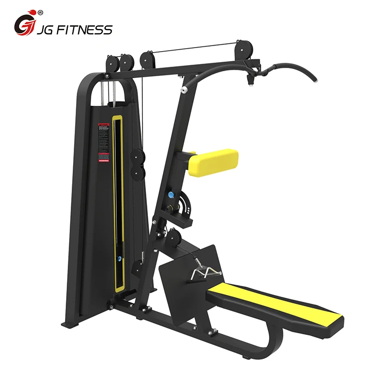 Gym-equipment-selectorized-seated-lat-pull-down-low-row-machine-Combo ...