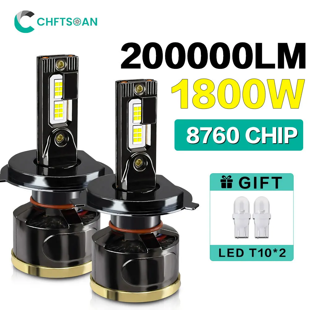 Chftsoan-1800W-High-Power-Headlight-8760-CSP-Led-Headlamp-Canbus-Bulb ...