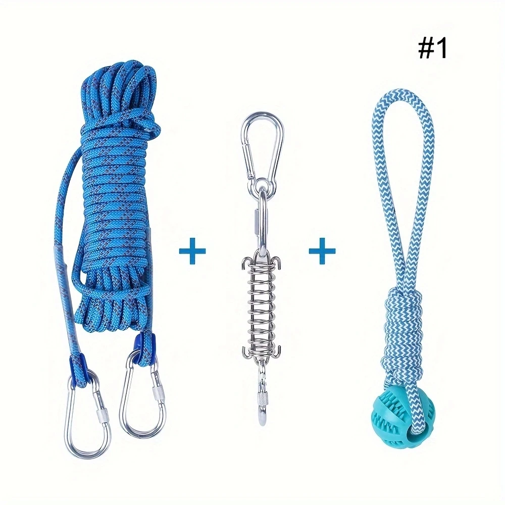 Spring-Pole-Dog-Rope-Toys-with-Spring-Pole-Kit-Dog-Rope-Toy-10m-Rope ...