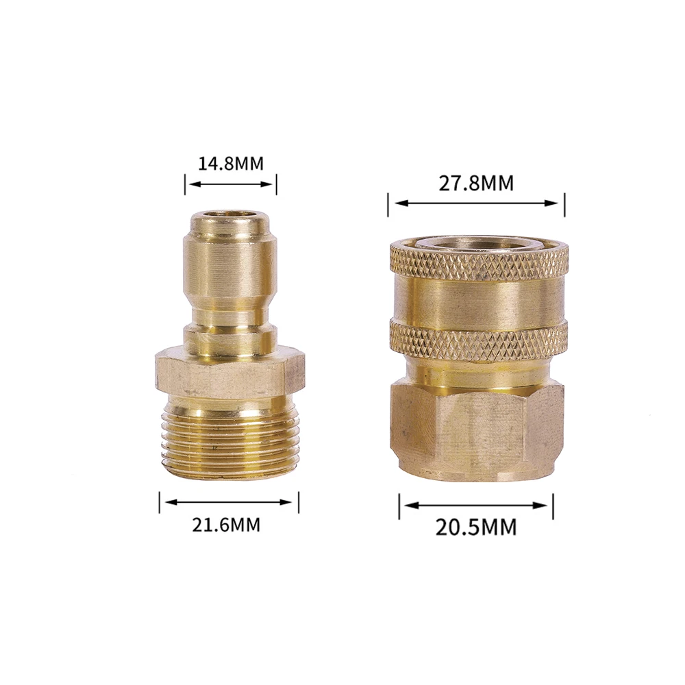Adaptateur pour nettoyeur haute pression M22 3-8,connecteur rapide,raccord à dégagement rapide ...