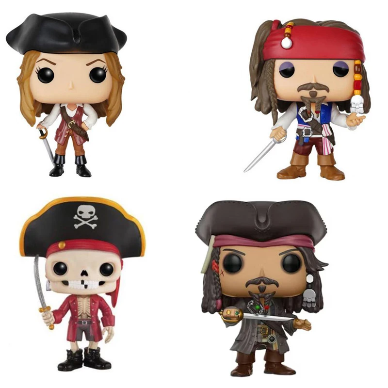 Movie Pirates Of The Caribbean 10cm Character Jack Sparrow Vinyl ...