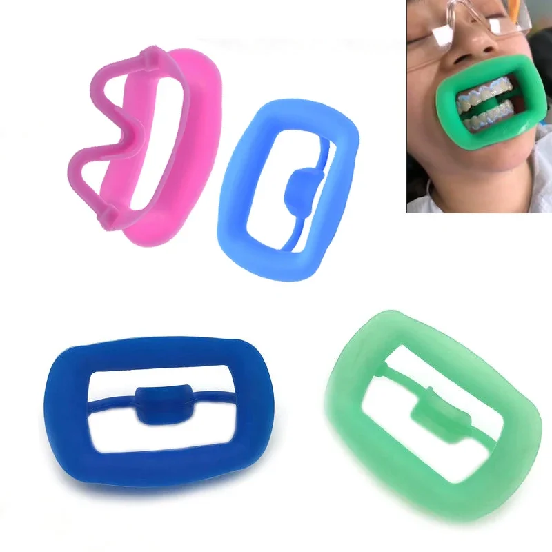 20pcs Dental Mouth Opener Soft Silicone Intraoral Support Bite Pad High ...