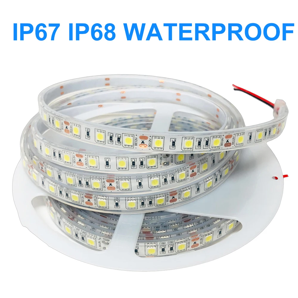 IP67 IP68 Waterproof SMD 5050 DC12V LED Strips High Quality Underwater ...