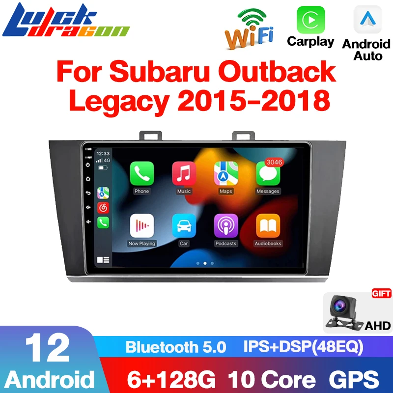 Car Multimedia Player Carplay Auto Audio For Subaru Outback Legacy 2015 ...