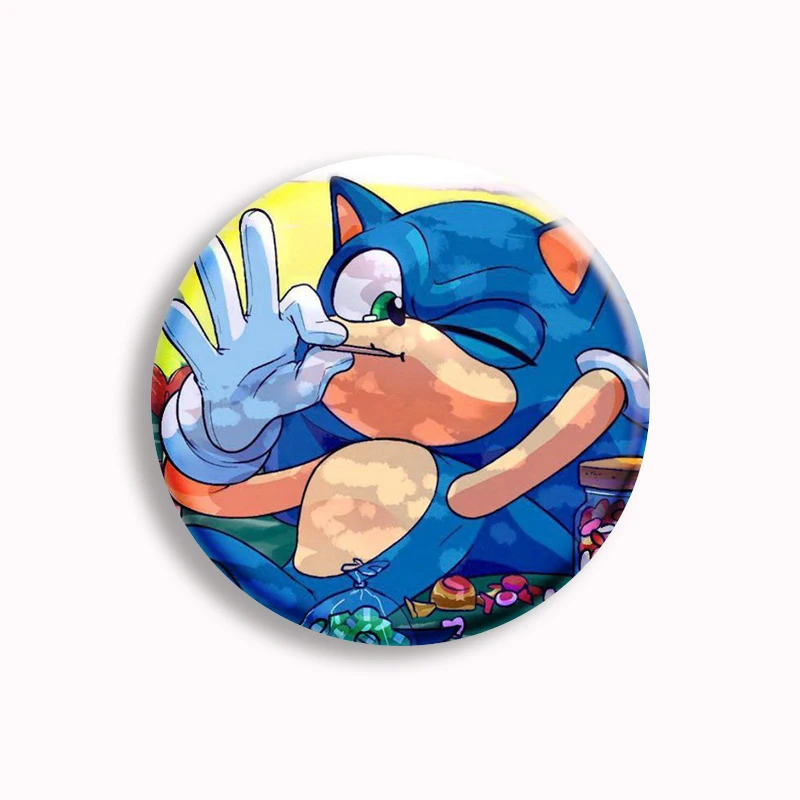 Broche de dibujos animados de Sonic, broche suave de anime, broche ...