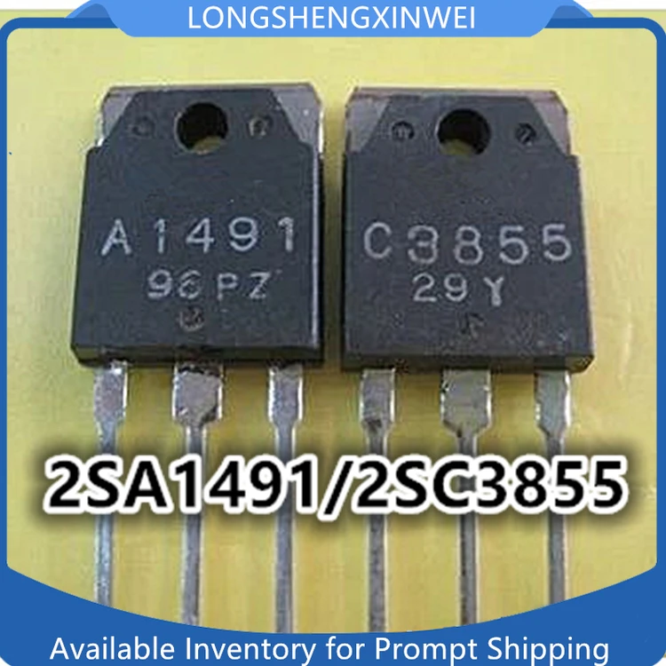 1Pairs-2PCS-2SA1491-2SC3855-A1491-C3855-TO3P-Audio-Power-Amplifier ...